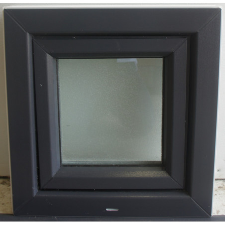 Châssis Abattant PVC Anthracite/Blanc 48x46 cm | Ref MTU761